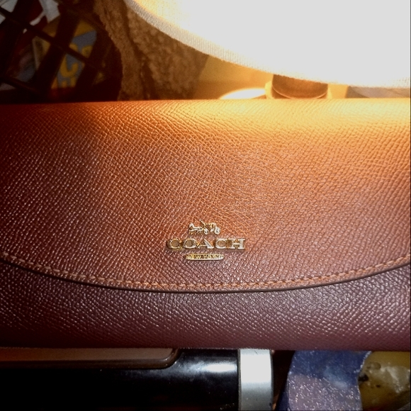 Coach | Bags | Coach Wallet Dark Red | Poshmark